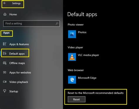Default App Settings
