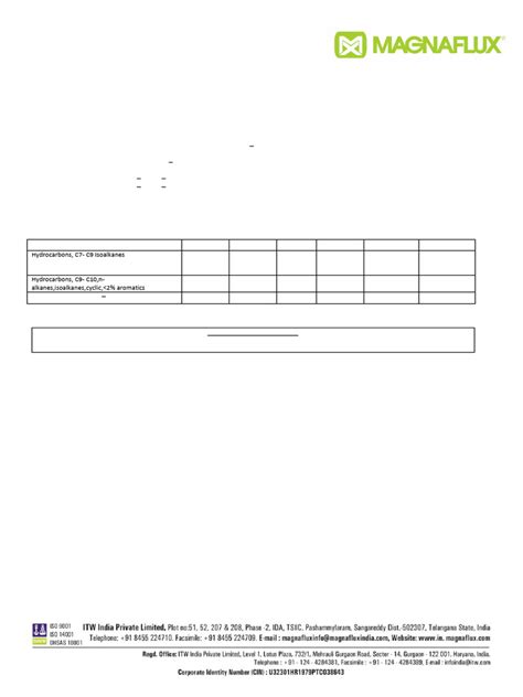 Msds Magnaflux Cleaner Skc S Pdf Workplace Occupational Safety And Health