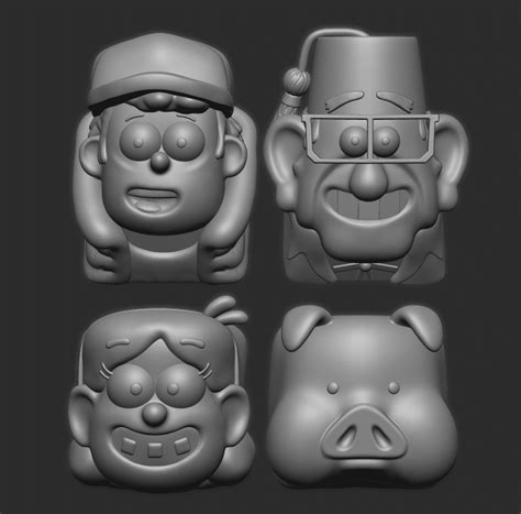 🦸 Gravity Falls Keycaps・ Stl File For ・cults