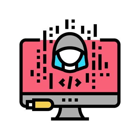 Hacked Software Color Icon Vector Illustration 18779670 Vector Art At Vecteezy