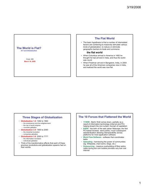 Ict And Globalization Homepage Usask