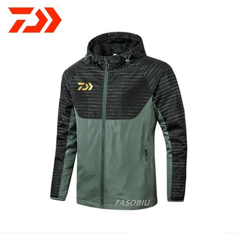Daiwa 남성 낚시 재킷 방풍 방수 자외선 차단 통기성 하이킹 캠핑 야외 스포츠 낚시 의류 Aliexpress