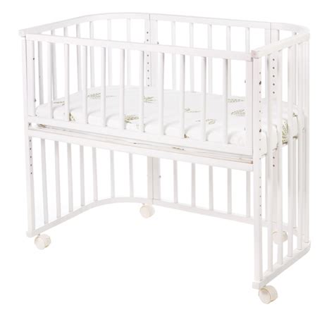 Колыбель Forest kids приставная Biella с матрасом Белый - купить с ...