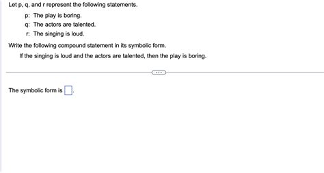 solved let p q and r represent the following statements p