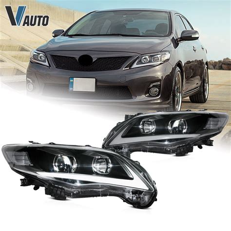 For Toyota Corolla 2011 2013 Replace Led Drl Headlights Projector Lamps