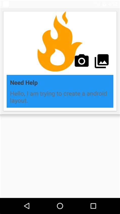 Place Buttons Between Two Layouts In Android Frame Layout Stack Overflow