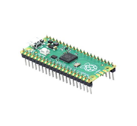 Raspberry Pi Pico Board With Soldered Header