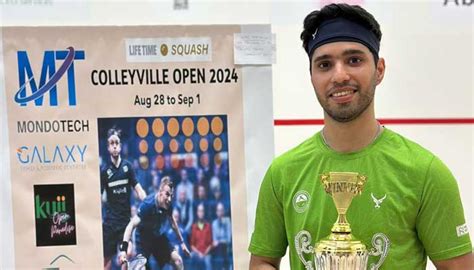 Ahsan Ayaz Beats India To Win Colleyville Open Squash 2024