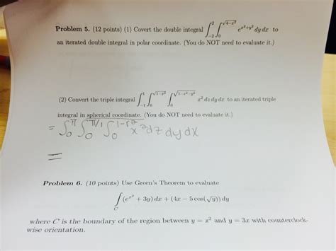Solved Convert The Double Integral To An Iterated Double