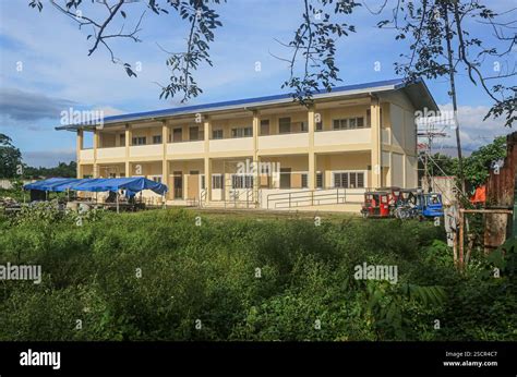 New School Building Under Construction Rural Philippines Part Of