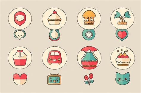 Cute Vintage Icon Design Premium Ai Generated Image