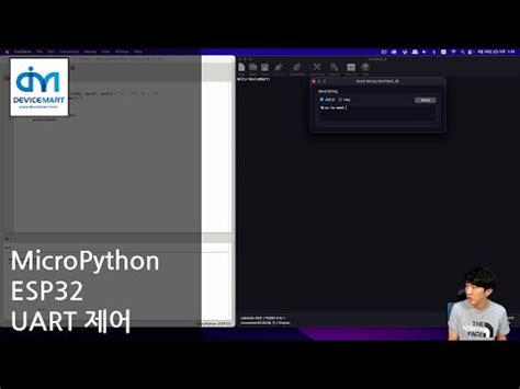MicroPython ESP32 UART 제어 YouTube