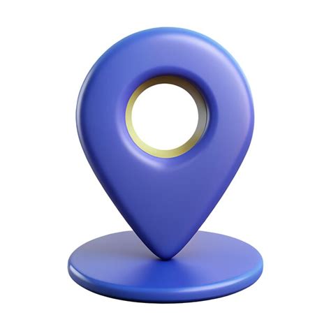 Premium Photo 3d Blue Location Marker Icon