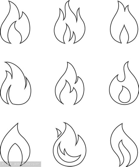 简笔画火焰 简笔画图片大全