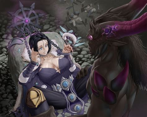 Rule 34 3girls Beastman Beastman Warhammer Black Hair Blue Eyes