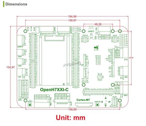 Openh743i C Standard Stm32h7 Stm32 Development Board Designed For The