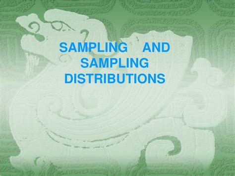 PPT SAMPLING AND SAMPLING DISTRIBUTIONS PowerPoint Presentation Free Download ID 3427386