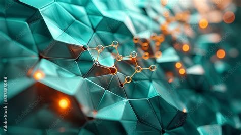 A Sophisticated Background Featuring Overlapping Geometric Shapes In Shades Of Teal And Orange