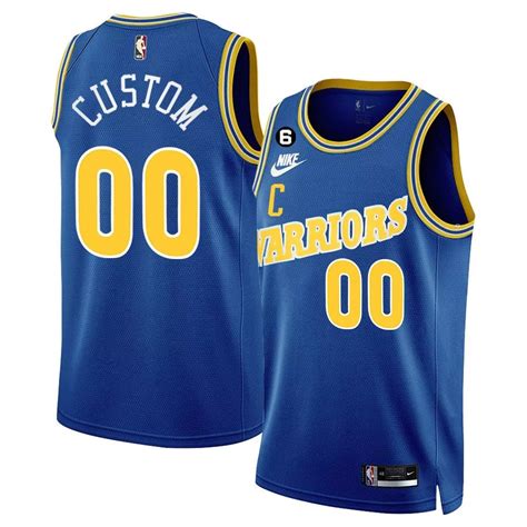 Custom 00 Golden State Warriors 2023 Vapor Jersey All Stitched Blue