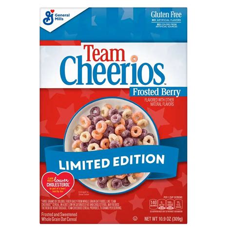 Team Cheerios Frosted Berry Cereal 109 Oz