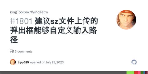 建议sz文件上传的弹出框能够自定义输入路径 · Issue 1801 · Kingtoolboxwindterm · Github