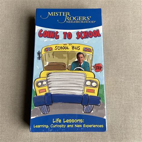 Mister Rogers Neighborhood Going To School Vhs New Life Lessons