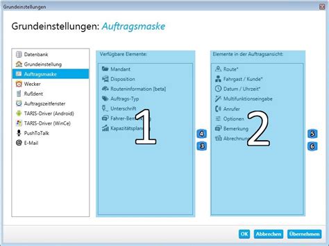Einstellung Auftragsmaske MPC Software Docs