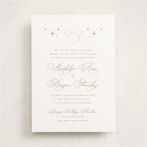 Sending Mickey And Minnie A Wedding Invitation