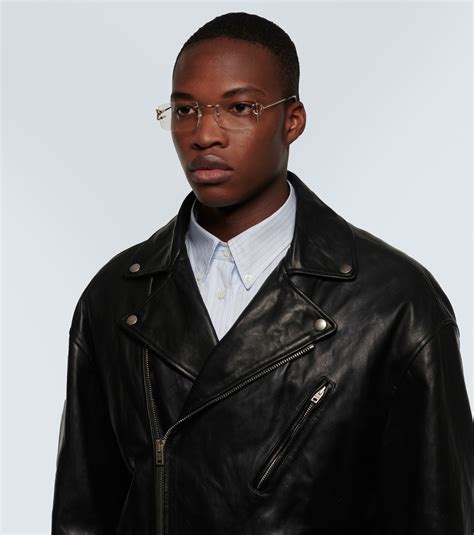 골드 Signature C De Cartier 렉탱귤러 안경 Cartier Eyewear Collection Mytheresa