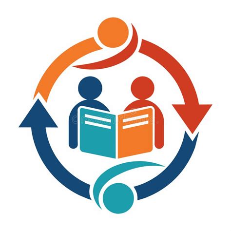 A Logo Featuring Three Colorful Figures In A Circular Formation Representing Sharing With Two