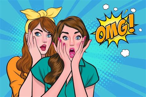 Premium Vector Woman Whispering Gossip Or Secret To Her Friend Pop