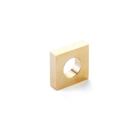 Satin Brass Loop Square Drawer Pulls And Cabinet Knobs Forge
