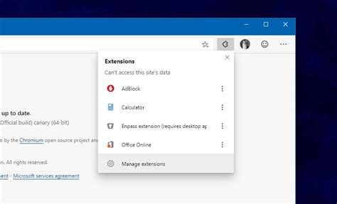 Microsoft Edge Gets A New Extensions Menu How To Enable It Right Now Softpedia