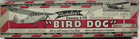Berkeley 112 Cessna L 19 Bird Dog Flying Model Airplane Kit 4 1