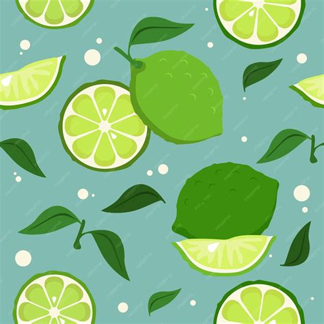 Premium Vector Limes Pattern