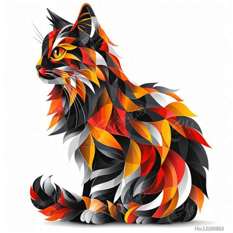 原创三花猫插画ai图片下载红动中国