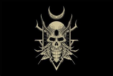 Head Skull With Cockroach Illustration Graphic By Graphhasby10