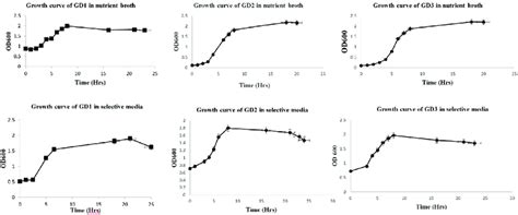 Growth Curve Determination Of Selected Microbial Strains In Nutrient