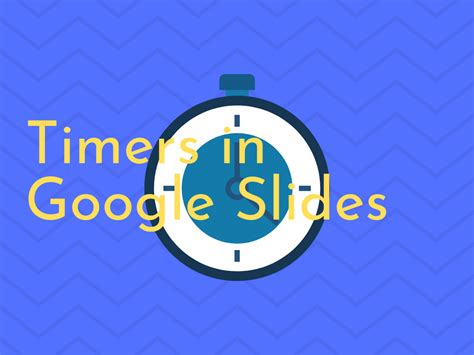 Learning Lab Timers In Google Slides