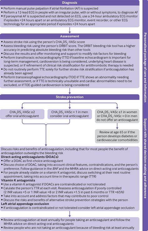 Atrial Fibrillation Diagnosis And Management—summary Of Nice Guidance