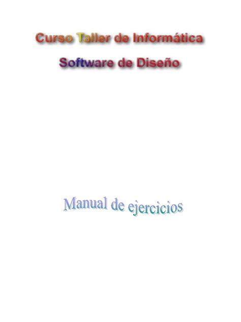 Manual De Practicas De Corel Draw Pdf Ventana Informática Color