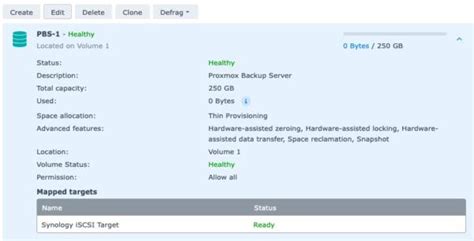 How To Synology Iscsi Lun For Proxmox Backup Server Datastore