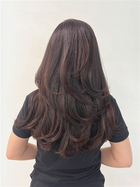 다이슨 에어랩할 때 볼륨 살아나는 긴머리 레이어드 컷 동탄 라운지 아이디헤어 네이버 블로그