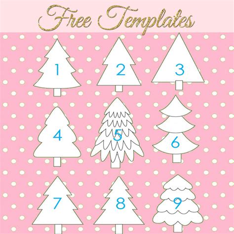 Printable Triangle Christmas Tree Template Pdf Printable Free Templates