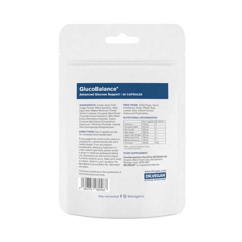 Drvegan Glucobalance Advanced Glucose Support 60 Capsules