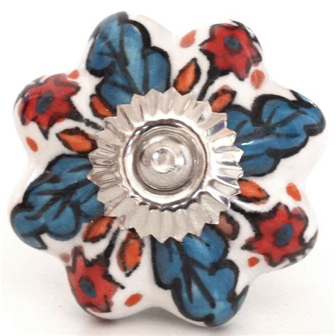 Multi Coloured Ceramic Knobs Drawer Pull Cupboard Door Knobs Porcelain