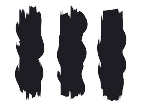 Premium Vector Collection Of Black Cutout Paper Strips With Uneven Jagged Edges Assorted