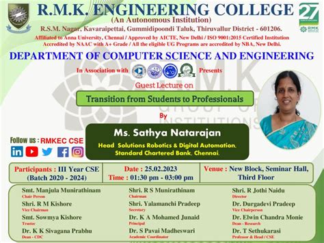 Rmkec Cse On Linkedin Greetings Happy To Share Rmkec Cse Has