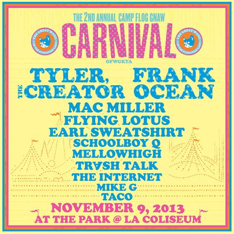 Camp Flog Gnaw Carnival 2013 Lineup Grooveist