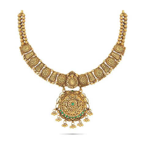 Elegant Floral Gold Necklace
